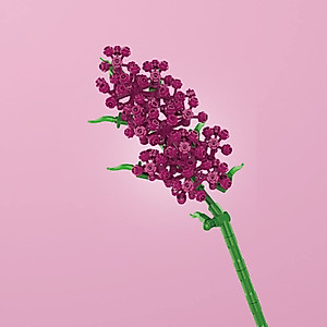 Building Block Flower Plastic Simulation Flower Kids Building Block Toys Vibrant Color Multi-Purpose