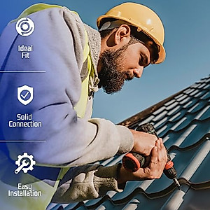 Bolt Dropper No. 6 x 1/2" Stainless Hex Washer Head Self Drilling Screws - 100 pc - 410 Stainless Steel Self Tapping TEK Screws, No. 2 Point, Plain Finish by Bolt Dropper