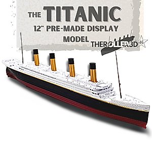 TheRoller3d RMS Titanic Model Ship 1 Ft Long Assembled, Historically Accurate Titanic Replicas