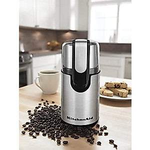 KitchenAid KCM4212SX Cold Brew Coffee Maker-Brushed Stainless Steel, 28 ounce & Blade Coffee Grinder - Onyx Black