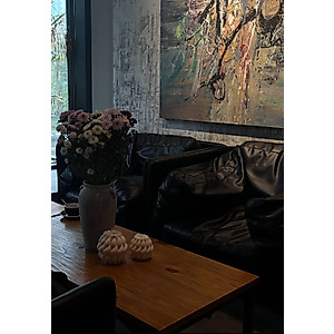 Hyznengu Knot Ball Candle - White Super Large Handmade Pillar Scented Soy Wax Candles，Elegant Aesthetic Candle for Women，Housewarming Presents，Home Room Shelf Coffee Table Decorative Idea Candles