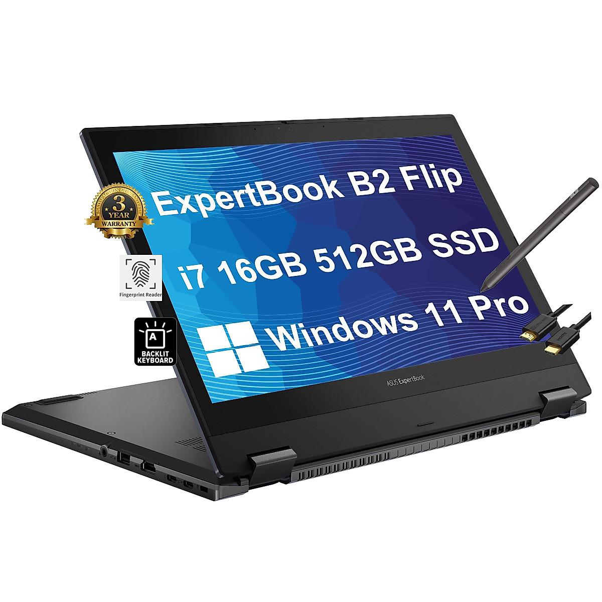 ASUS Zenbook Pro 15 Flip OLED 15.6" 2.8K 2-in-1 Touchscreen (12th Intel 12-Core i7-12700H, DDR5 16GB RAM, 1TB SSD) Business & Home Convertible Laptop, IST Pen, WiFi 6, Win 11 Pro, Q529ZA