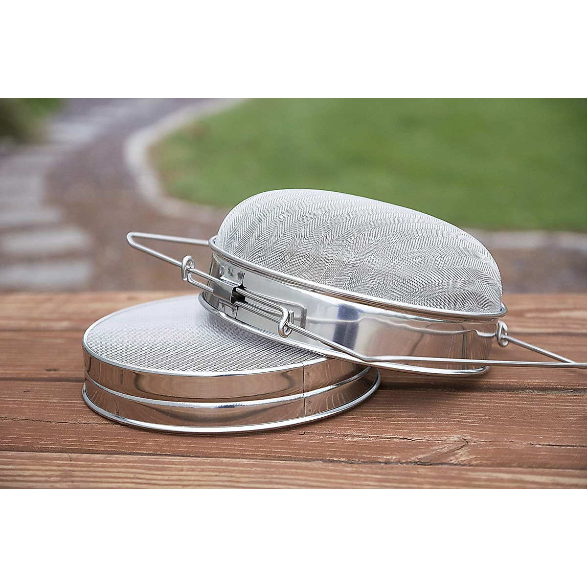 VIVO Stainless Steel Honey Strainer Double Sieve, Bee Keeping Equipment Filter BEE-V101H