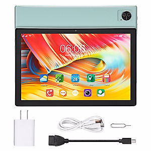 ciciglow Office Tablet, 10.1 Inch FHD Gaming Tablet, 8GB RAM 256GB ROM Reading Tablet, Octa Core CPU, 8MP+16MP Camera, for Android 12, 7000mAh, 4G LTE, WiFi (Green)