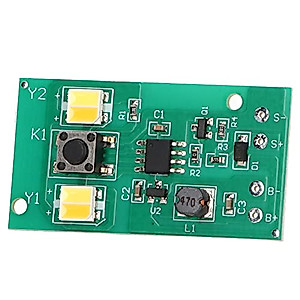 Emoshayoga Solar Light Control Panel, Solar Lamp Control Board Constant Current Driving 1.2V PCB High Drive Efficiency 2 Set Durable for Garden