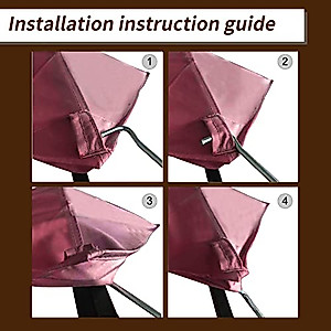 ISAGAPOY Replacement Canopy Top Cover for Garden Canopy Cover Roof with Air Vent for Gazebo (L-GZ798PST-E)