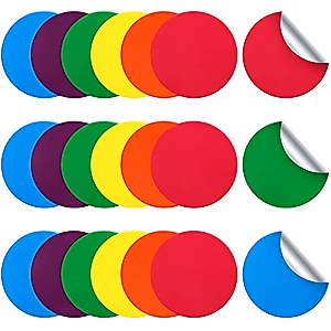 240 Pcs Classroom Floor Dots Multicolor Classroom Spots Stickers for Line up Self Adhesive Vinyl Stickers Floor Markers for Preschool Kindergarten Elementary Teachers (Mixed Color,5 Inch)