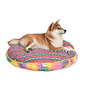 Universal Studios Trolls Good Luck Trolls Dog Napper Bed | Soft Dog Bed, Multicolor Rainbow Dog Bed | Comfortable Dog Bed for Dogs | Pet Bed, Dog Mat, Crate Bed, Puppy Bed, Trolls Dog Bed