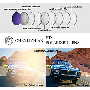 Men's and women's fashion square frame aluminum magnesium leg polarized sunglasses UV400 protection (L-A387 black+blue+pink)