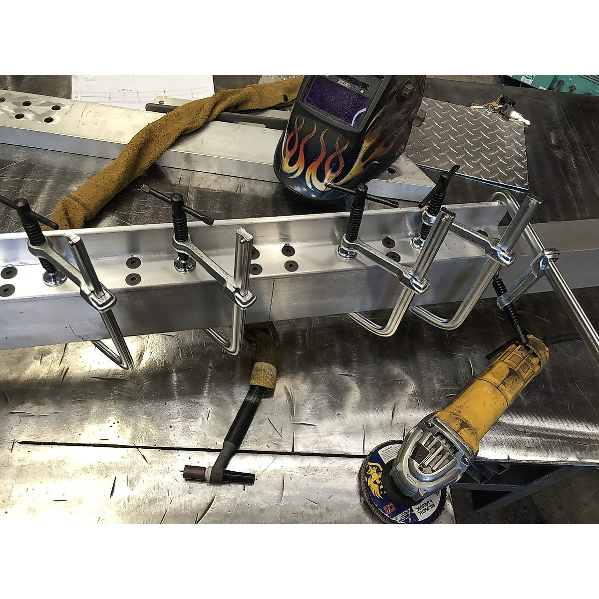 AMAZONS BEST (BESSEY STYLE) F BAR CLAMP FOR MIG AND TIG WELDERS CARPENTERS MECHANIC AUTO BODY REPAIR