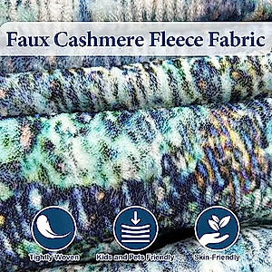 VK Living Washable Rug 5x7 Modern Abstract Machine Washable Area Rugs Anti Slip Backing Washable Rugs for Living Room, Bedroom, Home Decor, Blue