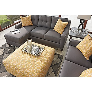 Signature Design by Ashley Derex Modern Glam Rectangular Decorative Mirror Tray, Silver Finish