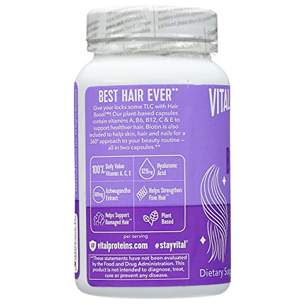 Vital Proteins Hair Boost Capsule, 60 CT