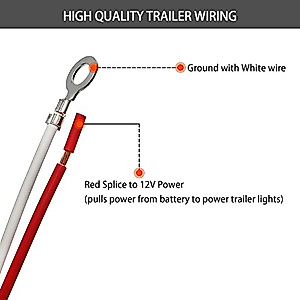 MECMO 4-Way Flat Trailer Wiring Harness 56331 for 2011-2020 Dodge Grand Caravan, 2011-2016 Chrysler Town and Country, 2021-2022 Chrysler Grand Caravan, Tow Hitch Wiring for Trailer Light Connect