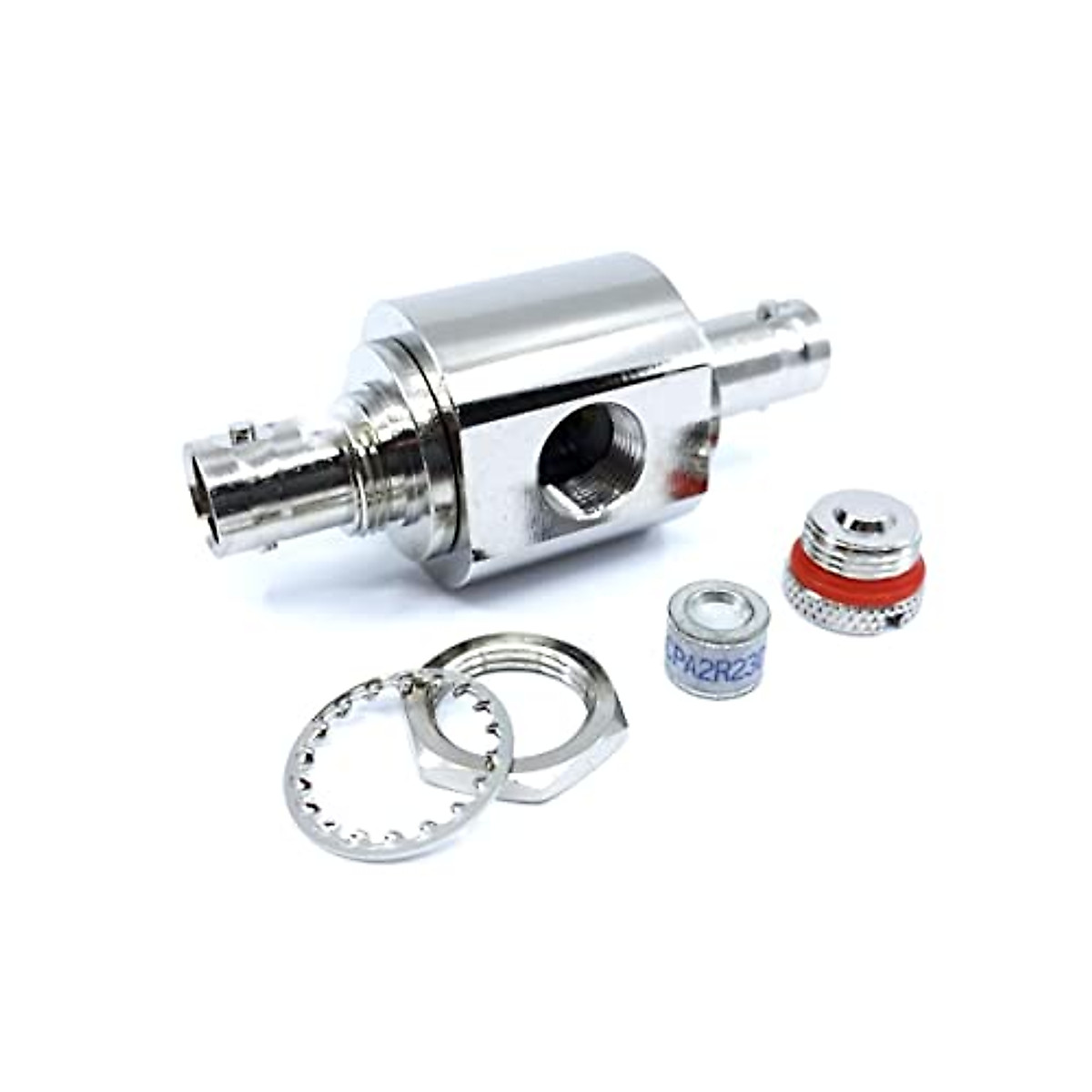 Konect Coaxial Lightning Arrestor RF Lightning Arrestor Surge Protector Adapter 1GHz BNC Female to BNC Female 230V Gas Tube