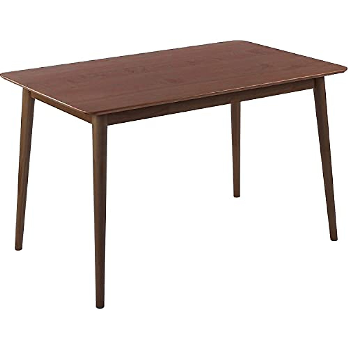 HomeClever, Wood Dining Table, 47.2In x 29In Rectangular Kitchen Table, Modern Home Furniture for Small Spaces, Living Room and Office Wooden Frame Computer Desk (Table Only)