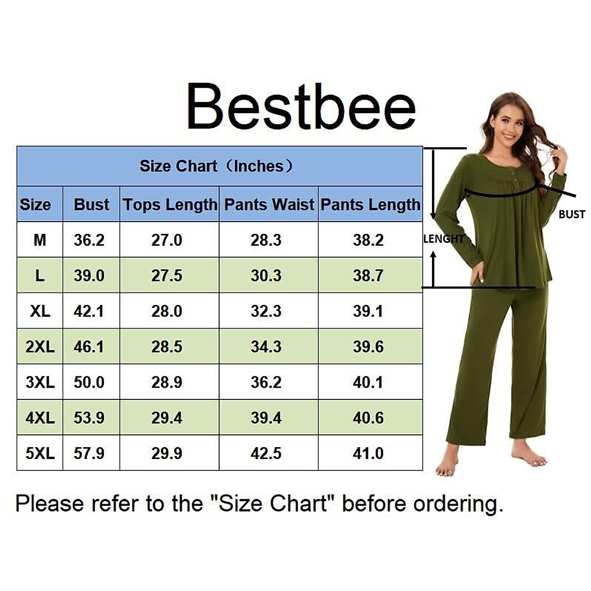 Bestbee Womens Pajama Set Plus Size, 2 Piece Lounge Outfits Pleated Sleepwear Sets Long Sleeve With Pockets Ladies Pjs, 3XL, Spotted Blue