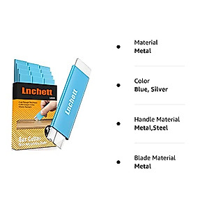 Lnchett Box Cutter, 12-Pack Retractable Cardboard Mini Box Cutter for Packages, Boxes and Paper, All Metal Tough Sheath, Functional Basic Cutter with Case, Lock Ball Design