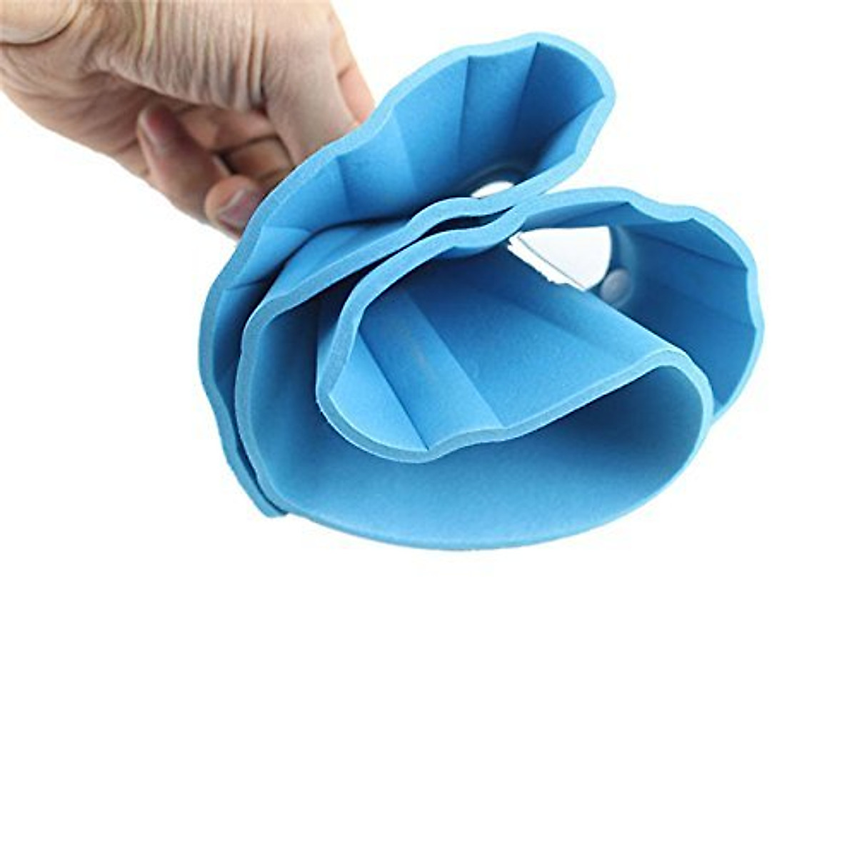 Safe Shampoo Shower Bathing Protection Soft Cap Hat for Toddler's, Baby,Children & Kids to Keep The Water Out of Their Eyes & Face (Blue)