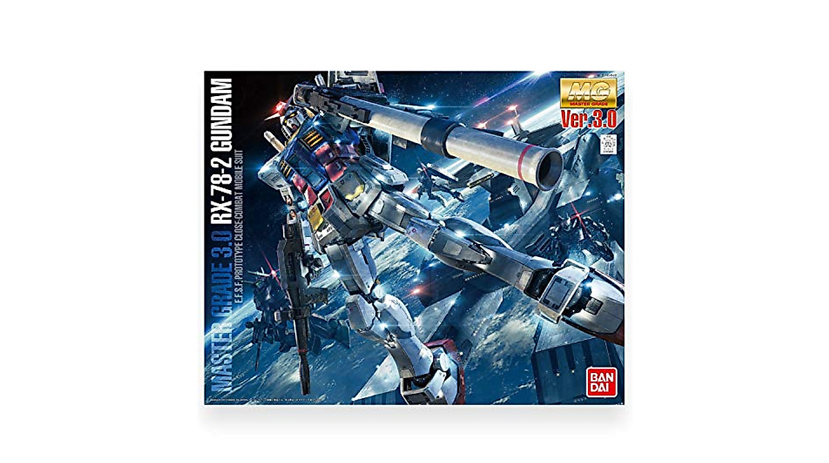 Bandai Hobby MG Gundam RX-78-2 Model Kit 1:100 Scale | Easy Assembly