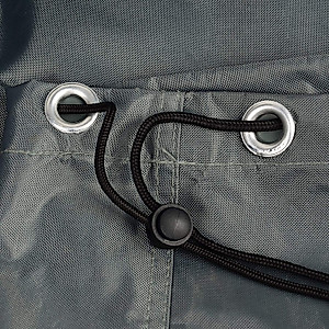 Patio Deck Box Cover to Protect Large Deck Boxes,Deck Storage Box Cover Protects from Outdoor Rain Wind and Snow(Gray, 62 in)