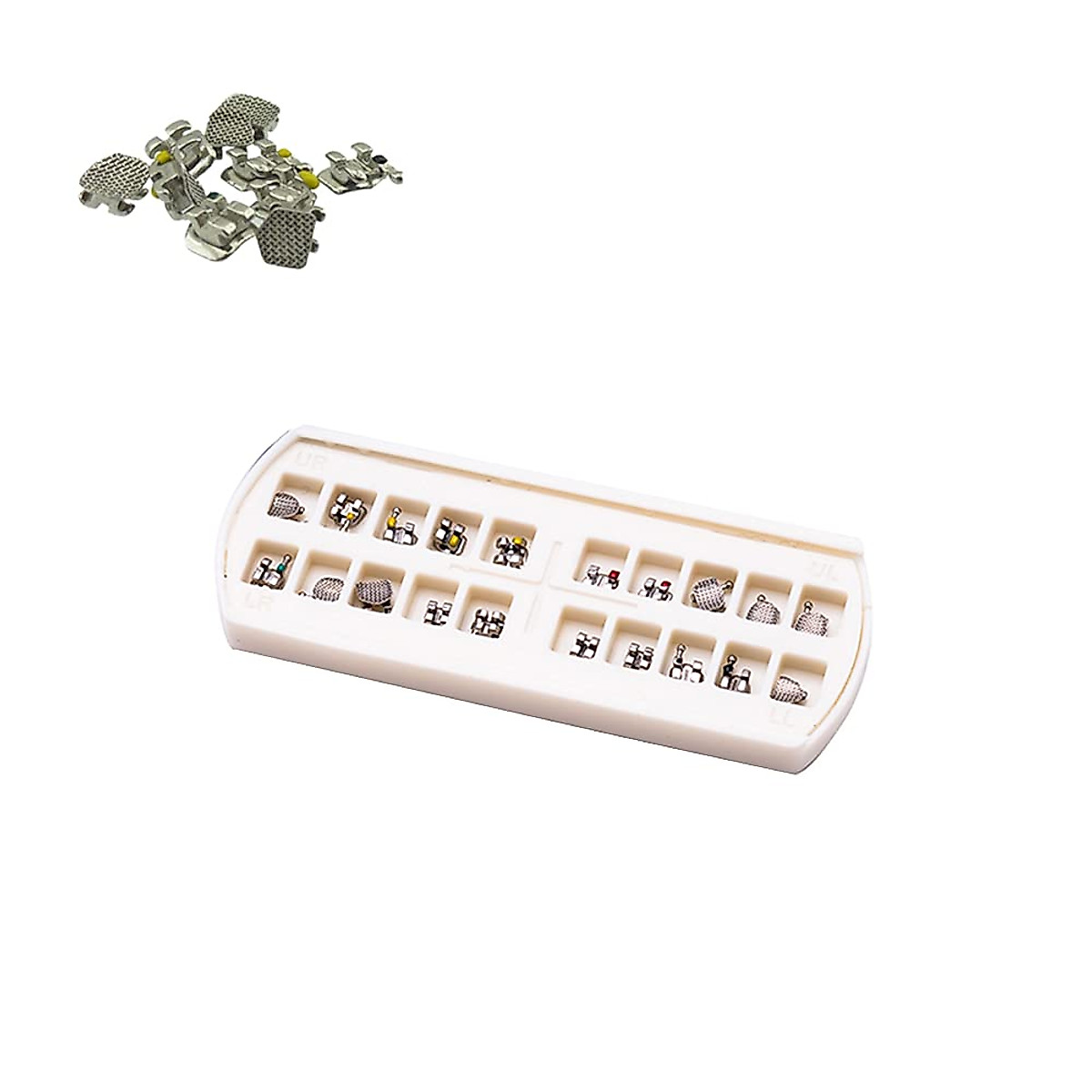 20PCS/Pack Dental Orthodontic Metal MINI Bracket Braces (1Pack MBT-022.3.4.5)