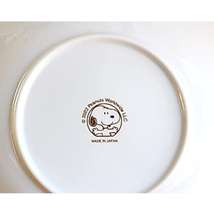 シミズ陶業(Shimizutougyou) Brownpal Snoopy Curry Pasta Plate, Set of 2