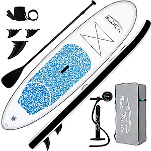 FEATH-R-LITE Inflatable Stand Up Paddle Board 10'x30''x6'' Ultra-Light (16.7lbs) SUP with Paddleboard Accessories