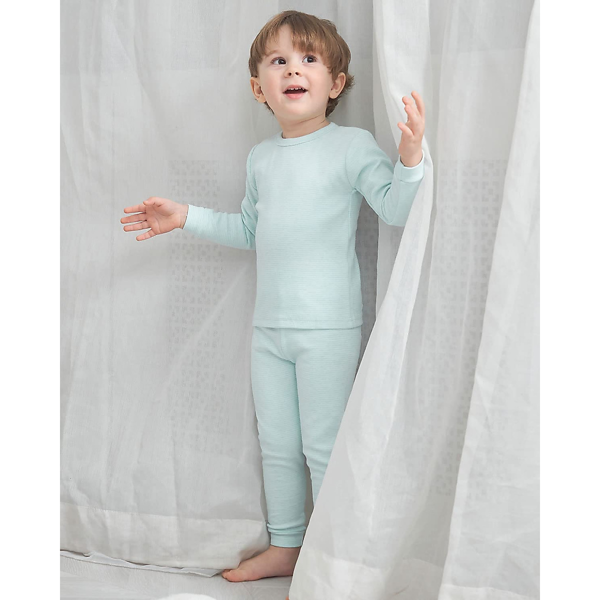 Enfants Chéris Neutral Toddler Pajamas for Girl Boy Pajamas 24 Month Green Stripes