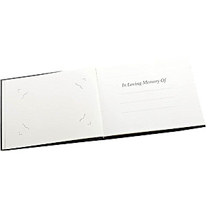 Esposti in Loving Memory Funeral Guest Book - Informal Lined Inner Page Format - Boxed - Black - Size: 8.9" x 6.7"