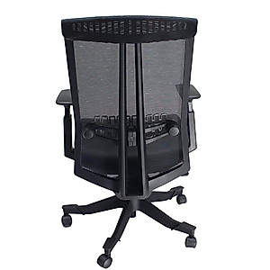 We're it, The Chair That Moves with You! Twyst Series, Flex Mesh Back Task Chair with Adjustable Arms and Seat Slide in Black