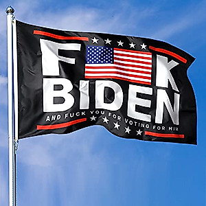 XIFAN Premium Funk Fuck Joe Biden FJB Flag 3x5 ft, Anti Biden Banner, Quality Polyester, Brass Grommets Indoor Outdoor Decoration
