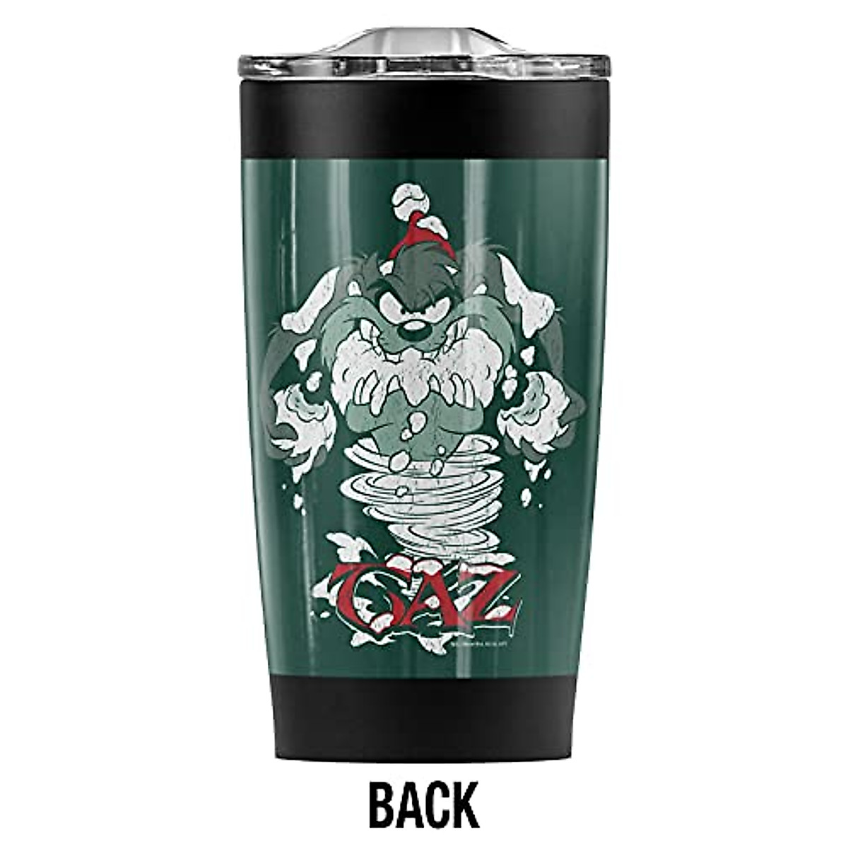 Logovision Looney Tunes Tazmanian Devil Stainless Steel Tumbler 20 oz Coffee Travel Mug/Cup, Vacuum Insulated & Double Wall with Leakproof Sliding Lid | Great for Hot Drinks and Cold Beverages
