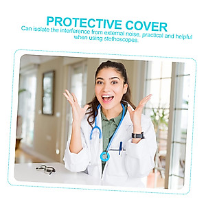 64 Pcs Stethoscope Case Silicone Cover for Stethoscope Portable Silicone Cover Stethoscope Cover Replacement Stethoscope Diaphragm Silicone Cover Stethoscope Silicone Cover