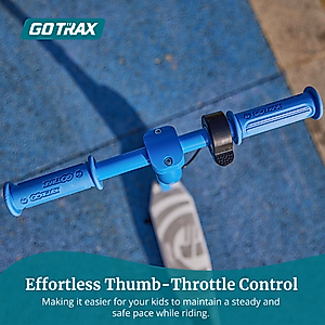 Gotrax SCOUT PRO Kids Electric Scooter, Max 6Mph and 30min Riding Time, Thumb-Throttle Control with PU luminous Front Wheels (5.0''), Ideal Kick Scooter for Kids Ages 4-7, Black