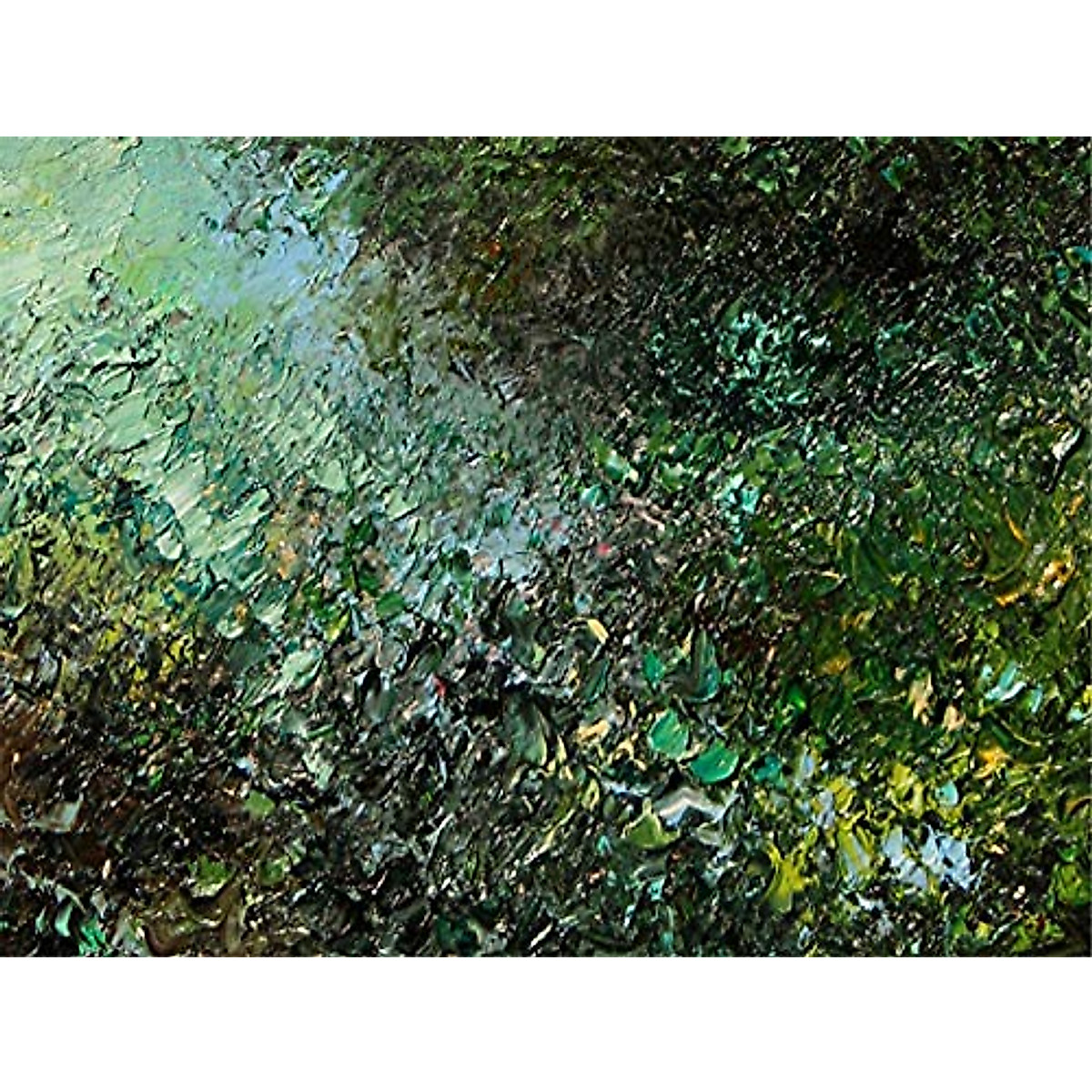 SOLD The Mysterious Woods, Lush Forest Trees By Internationally Renown Artist Andre Dluhos