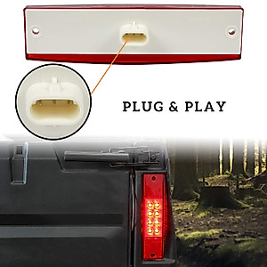 SAUTVS 1pcs Tail Light for Ranger 570, Red LED Rear Brake Stop Light for Polaris Ranger 400 500 570 800 EFI MIDSIZE Accessories (fit Left & Right Side, Replace #2411450)