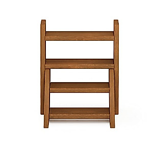 Furinno Tioman Outdoor Planter Staircase, Dark Red Meranti Hardwood