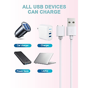 Bicmice 2.6Ft Magnetic USB DC Charger Cable Replacement Charging Cord-(7mm/0.27in)