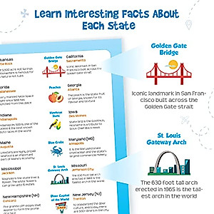 Imagimake Mapology United States Puzzle | Educational Toys for Kids 5-7 | Learn USA States Along with Their Fun Facts | Puzzles for Kids Ages 4-8 | 6 Year Old Boy Gifts & Girl Gifts