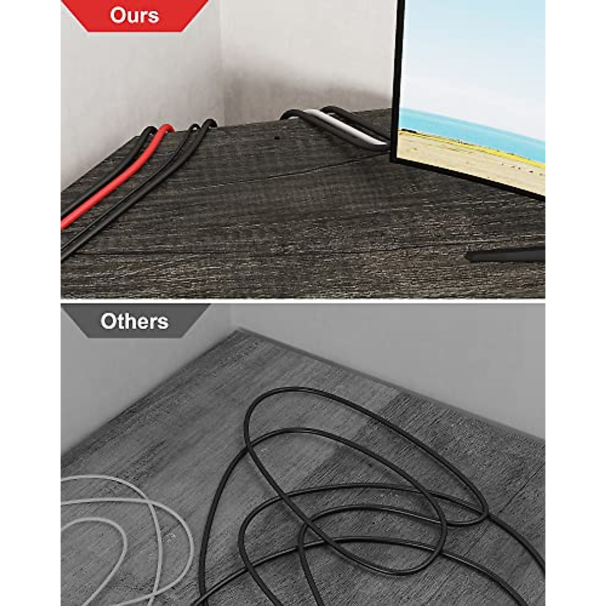 Teraves Modern L Shaped Desk with Shelves,64.84" Computer Desk/Gaming Desk for Home Office,Corner Desk with Large Desktop (Black Oak+Black Frame, Large+4 Tier Shelves)