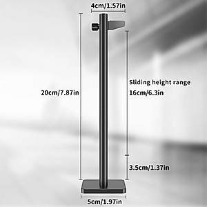 upHere Graphics Card GPU Brace Support Video Card Sag Holder/Holster Bracket, Anodized Aerospace Aluminum Black,Adjustable Height Support,GH02BK