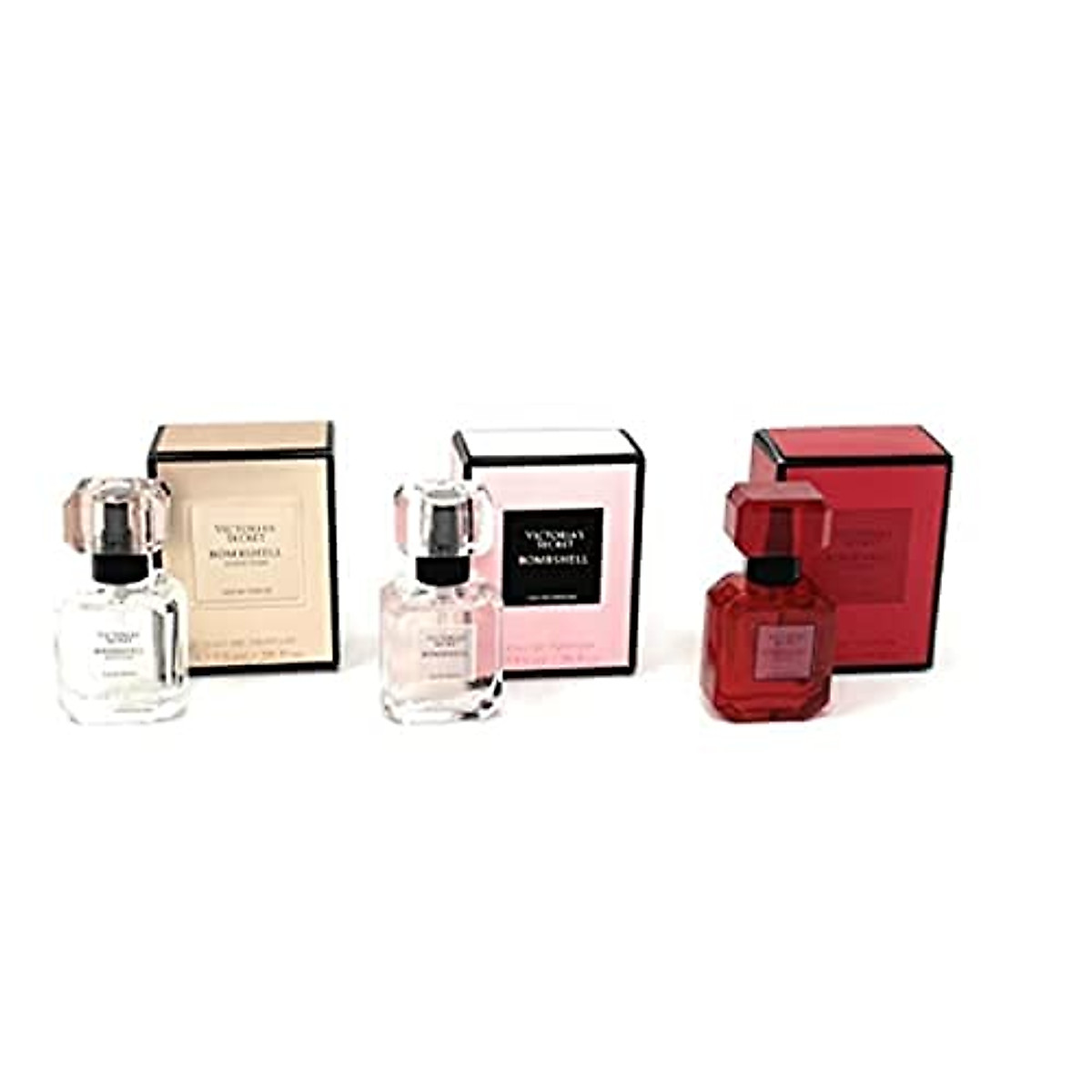 Victoria's Secret 3pc Mini Eau de Parfum Spray Set- Bombshell, Seduction, and Intense
