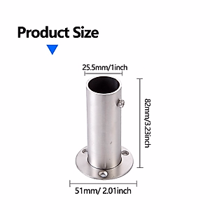 MIUNNG 3pcs Stainless Steel Deck Flanges for Above Ground Pool Ladders and Handrails Closet