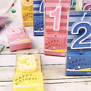 QQYL Rainbow Number 1 Birthday Candle Pink for Cakes Baby Boy Girl Kids Women 1 10 11 12 13 14 15 16 17 18 19 21 Birthday Candles (Number 1) - 100% Picture Show Upgrade Quality