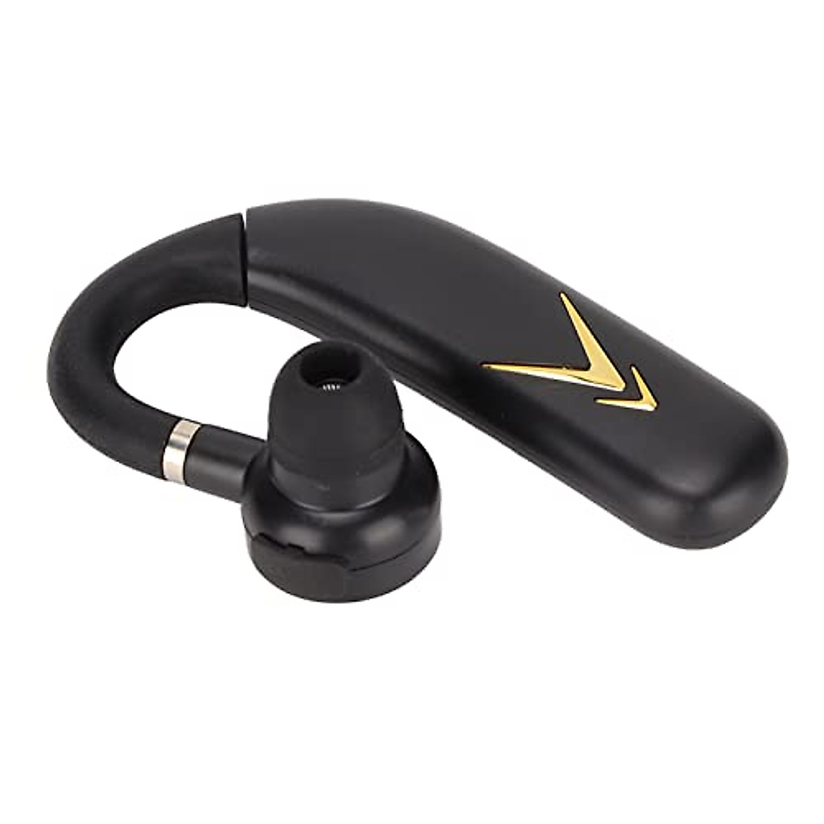 Lazmin112 Wireless Bluetooth Headphone, Deep Bass Noise Cancelling Ear Hanging Type Earphone, Double Rotation and Adjustable Angle, for Business/Office/Sports