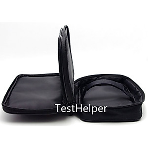 TestHelper KCH19 Double Layered & Padded Carrying Zipper Case with Wrist Strap Use for Handheld Multimeter,Phase Indicator,Thermometer, Calibrator,Clamp Meter