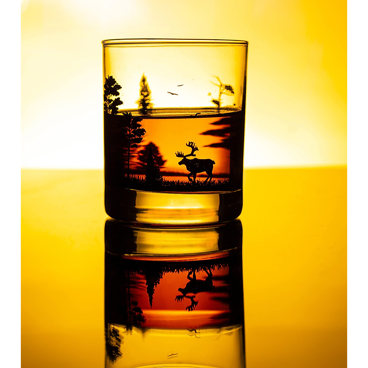 Whiskey Glasses set of 2 cocktail glasses bourbon glass Old Fashioned Glasses Gifts for holiday, Men,11 ounce