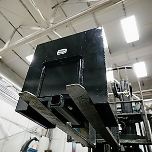 Titan Attachments 3 Point Black Ballast Box Fits Category 1 Tractor Attachment, Quick Hitch Compatible, 800lb Capacity, Tractor Ballast Box with 5.3cu.ft Volume, 2" Trailer Hitch Receiver