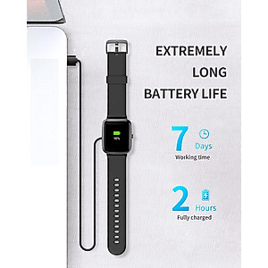 Fitpolo Smart Watch for Men Women Android Phones iPhone Compatible,Color Touchscreen Fitness Tracker with Heart Rate Monitor Bluetooth Call IP68 Waterproof Step Counter Sleep Calorie Tracking